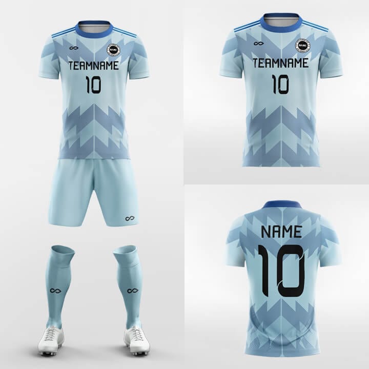 Water Wave - Custom Soccer Jerseys Kit Sublimated Design-XTeamwear