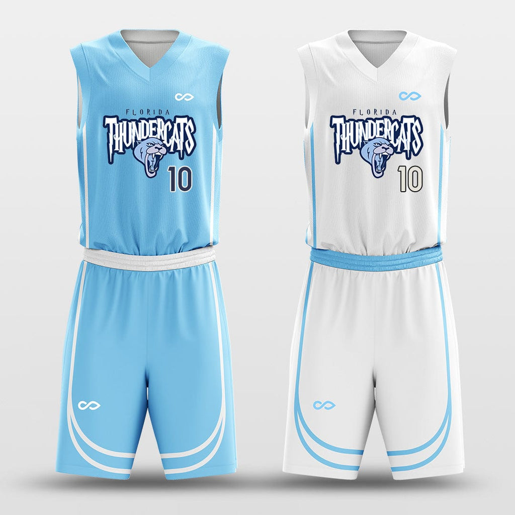 Throughout the Stripes - Customized Reversible Basketball Jersey Set D ...