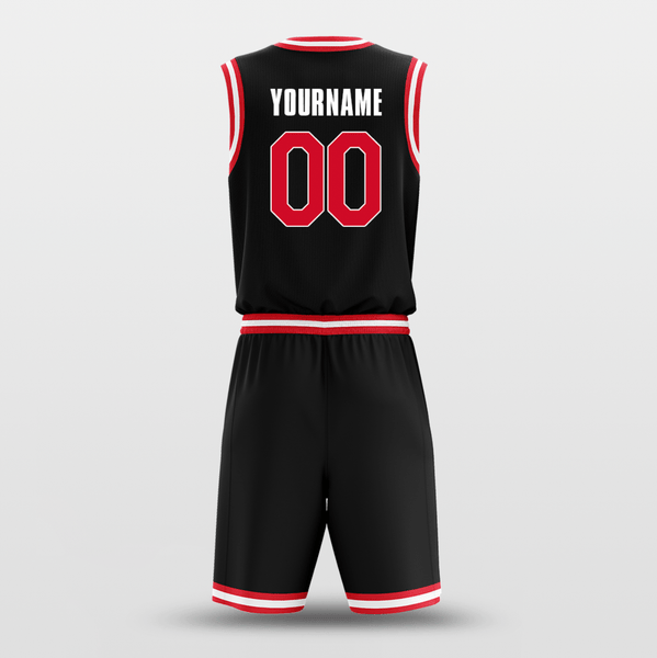 Black Red White - Custom Basketball Jersey Design for Team-XTeamwear