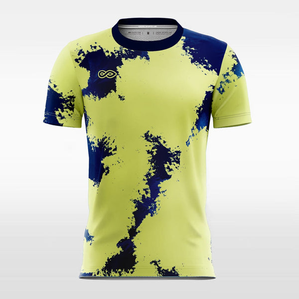 Classic Marble - Custom Kids Soccer Jerseys Design Yellow-XTeamwear
