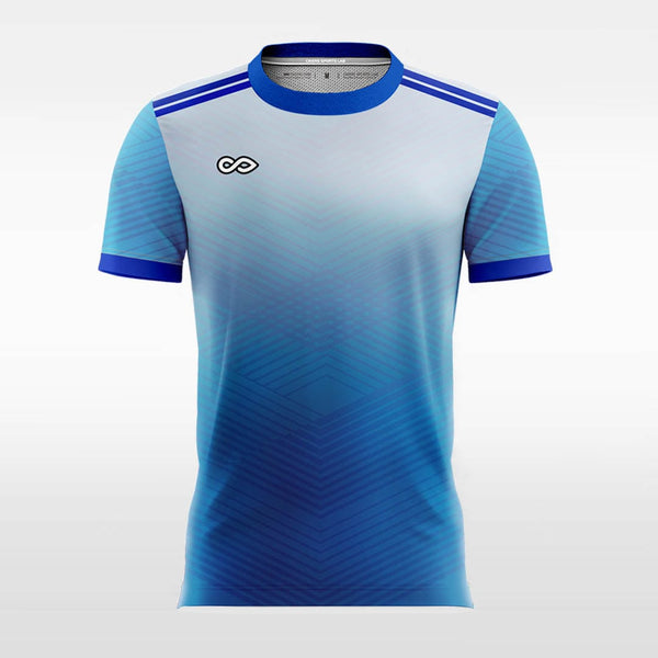Blue Chevron - Women Custom Soccer Jerseys Design Gradient-XTeamwear